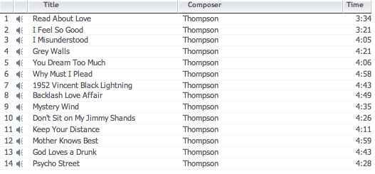 Top Ten Albums - CDs
